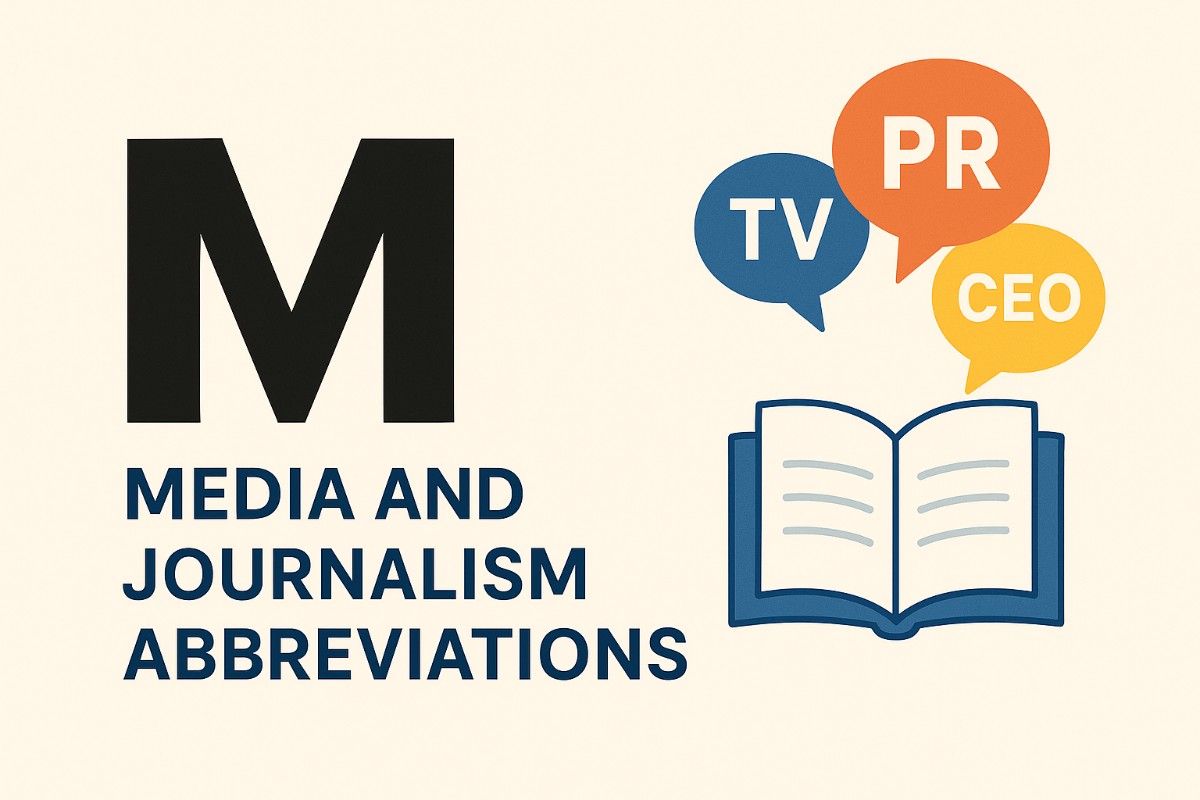 Media and Journalism Abbreviations: Complete Easy Guide | MeningSpot