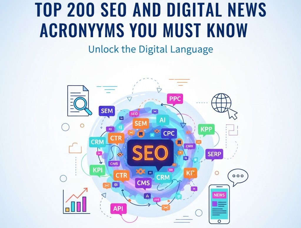 Top 200 SEO and Digital News Acronyms You Must Know | MeningSpot